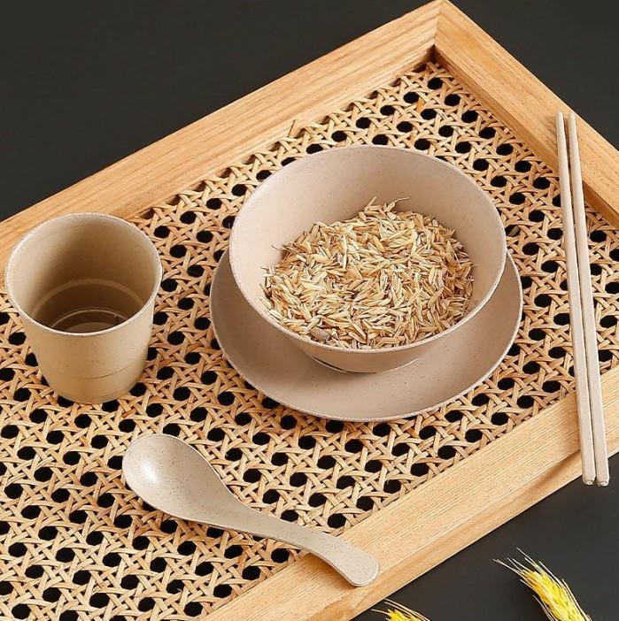 Rice Husk Tableware Set HT10301 - BioDeGreen